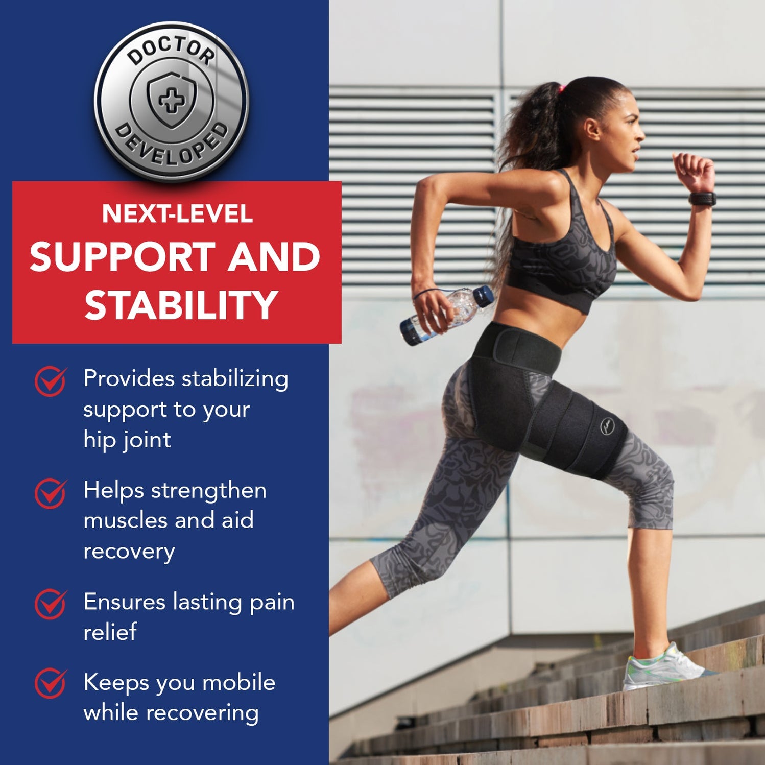 Stabilizing Hip Support Brace + Exclusive Dr. Arthritis Handbook - Dr ...