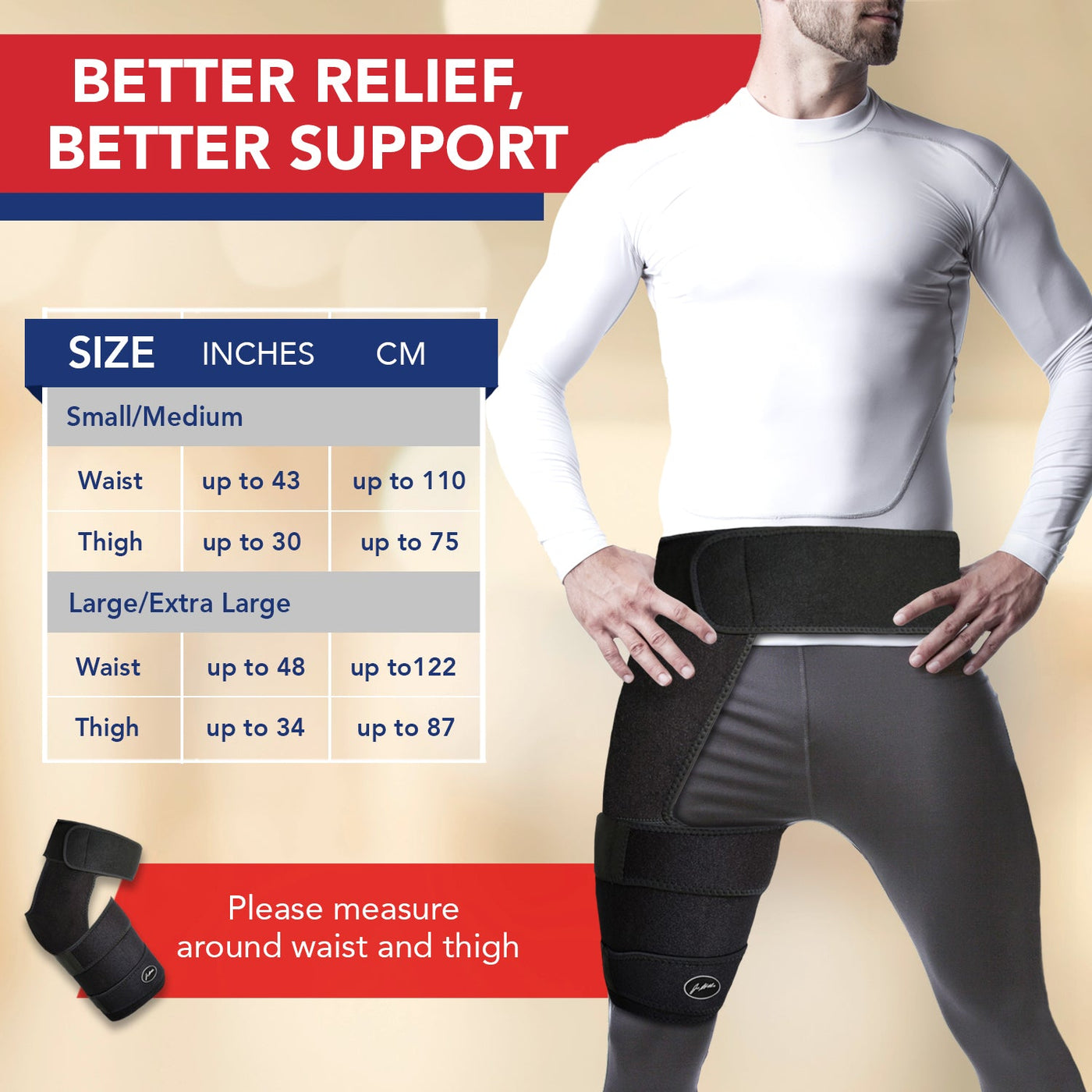 Stabilizing Hip Support Brace + Exclusive Dr. Arthritis Handbook - Dr ...