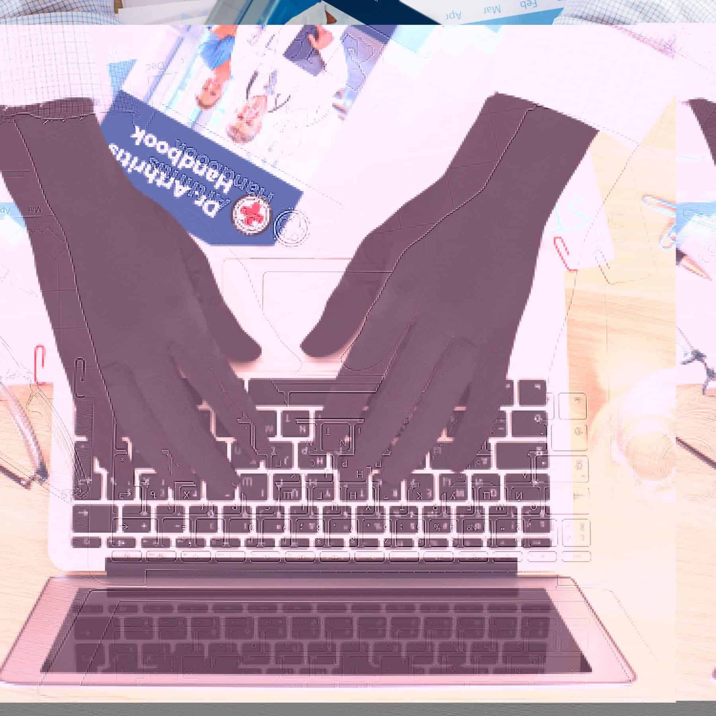 Copper Compression Gloves Full Length for Arthritis - Dr. Arthritis